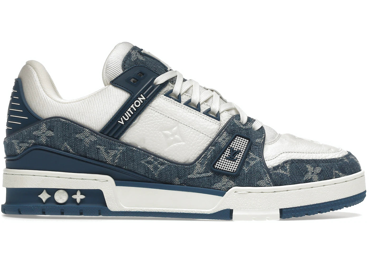 Louis Vuitton LV Trainer Monogram Denim White Blue - Encomenda